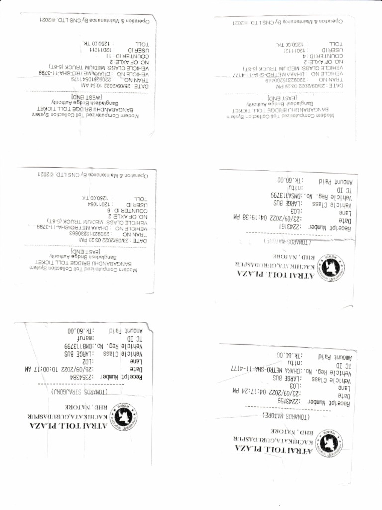 IMG - 20221012 - RU Tolls | PDF