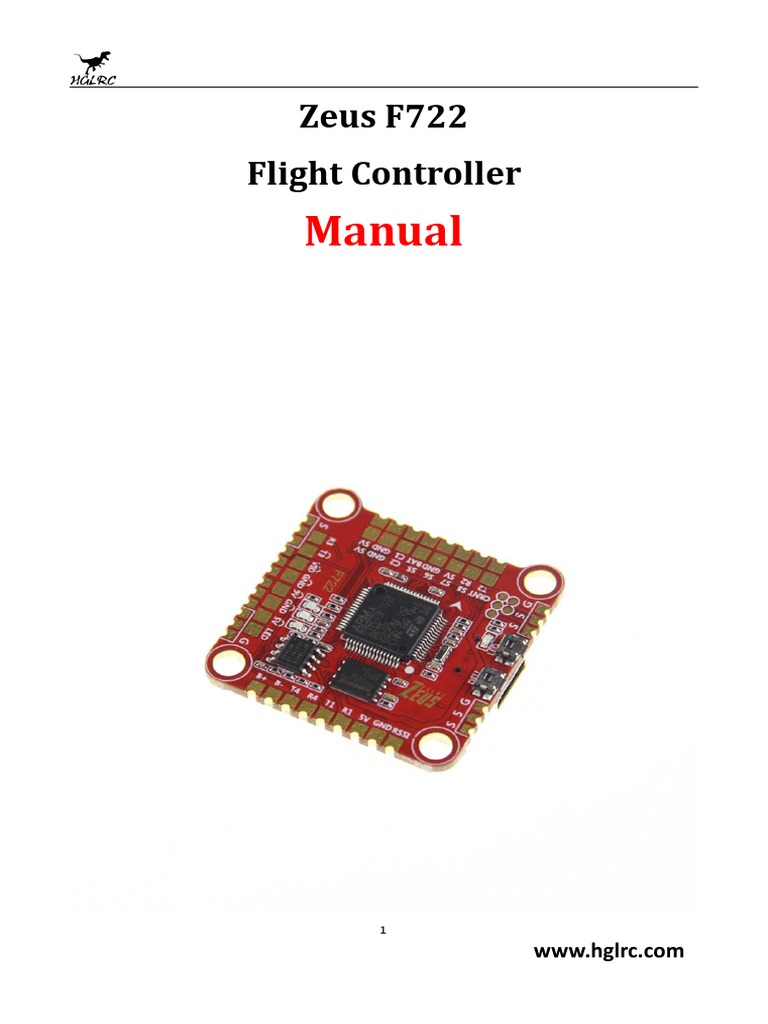 HGLRC ZEUS - F7 - Manuel | PDF | Menu (Computing) | Booting