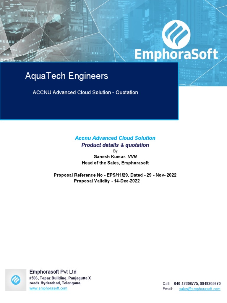 Accnu Advanced Cloud Solution - Aquatech Engineers | PDF | Cloud ... Accnu Advanced Cloud Solution - Aquatech Engineers | PDF | Cloud ...