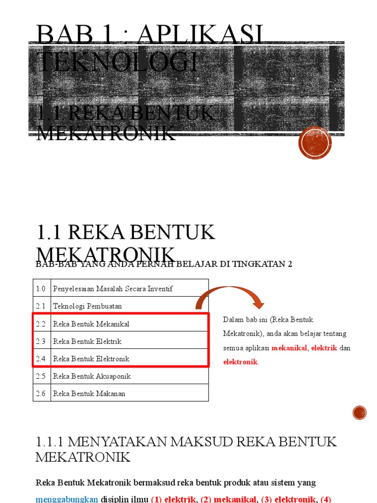 Reka Bentuk Mekatronik (Cikgu Ooi YS) | PDF