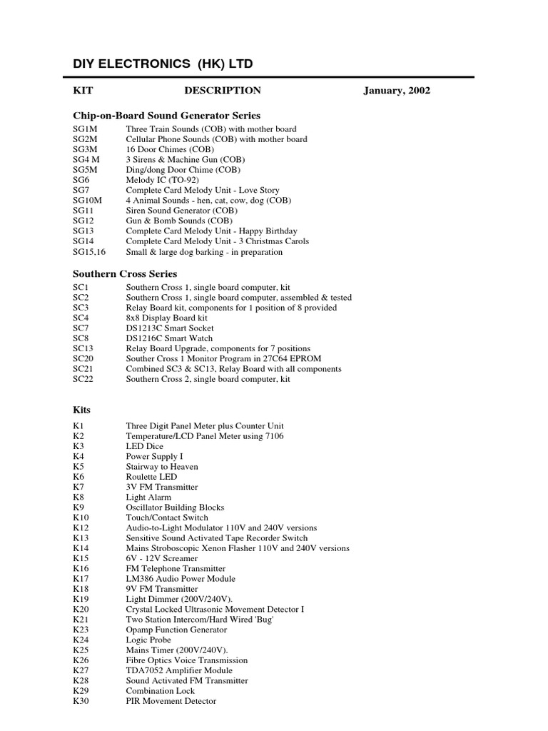 Kits | PDF | Amplifier | Relay