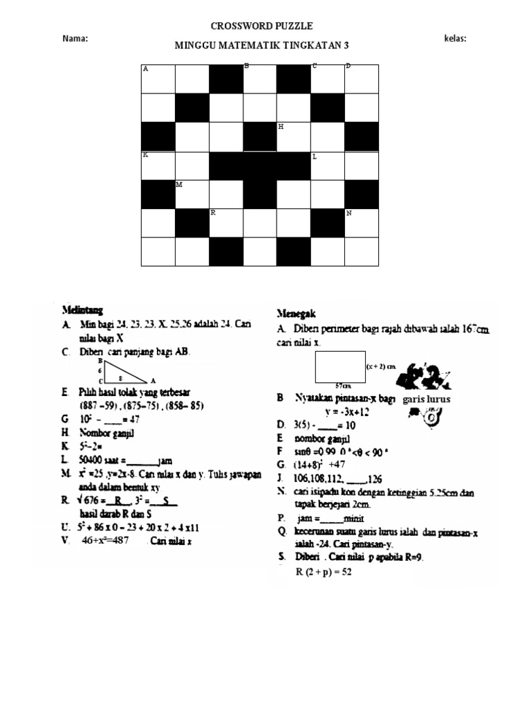 Kuiz Minggu Math Form3 | PDF