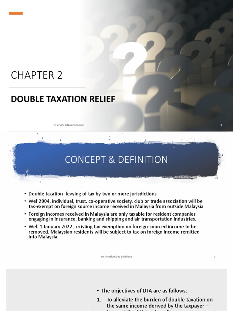 C2 - Double Taxation Relief | PDF | Double Taxation | Taxes