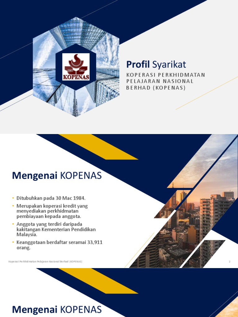 KOPENAS Berhad (Profil Syarikat) | PDF