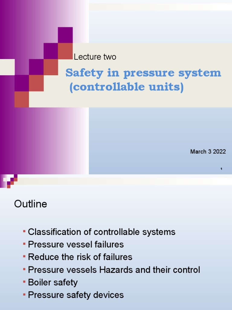 CHP 2... Safety in Pressure System (Controllable Units) | Download Free ...