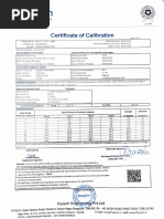 Calibration Certificate Sample | PDF | Calibration | Scientific Observation