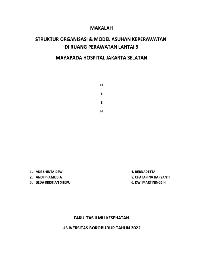 MAKALAH Word Struktur Organisasi | PDF