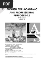 Performance Tasks in EAPP 2021 First Quarter | PDF | Cognition | Cognitive Science
