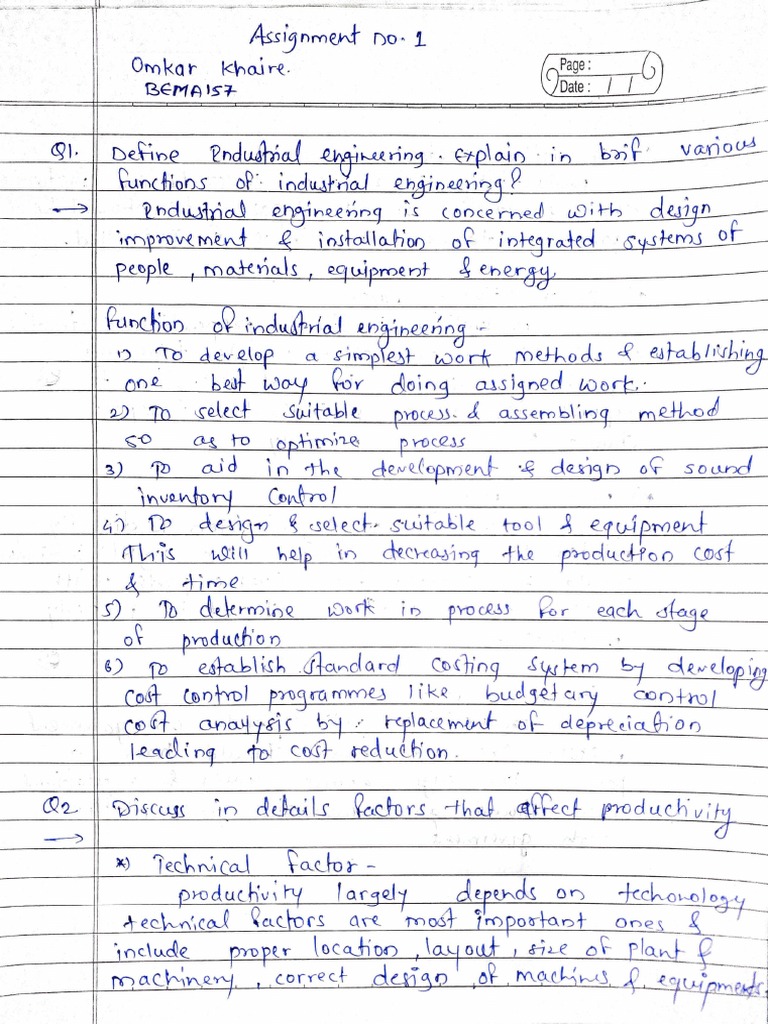 Assignment No 1 Pdf 