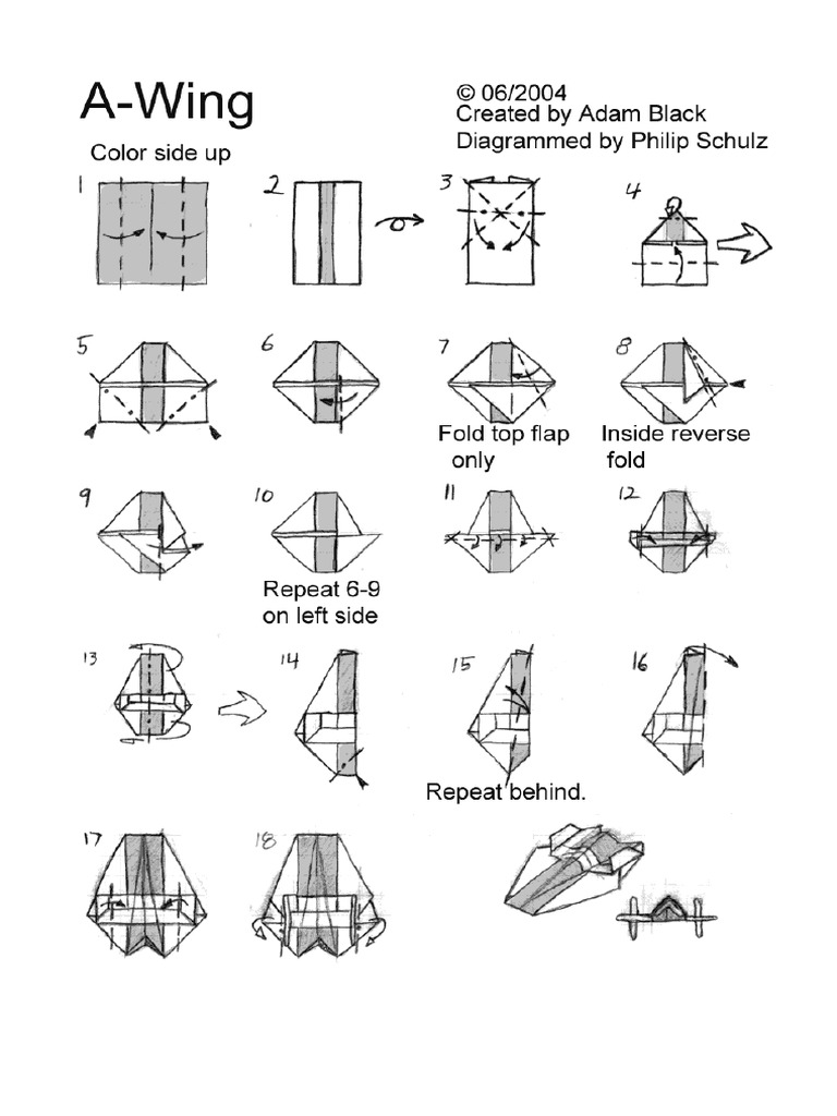 Origami - Star Wars - A-Wing | PDF