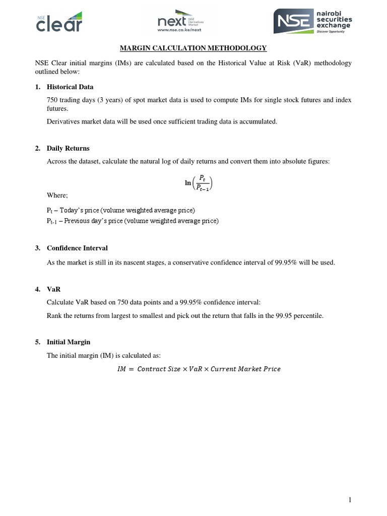 Initial Margin Calculation Methodology | PDF | Futures Contract | Value ...