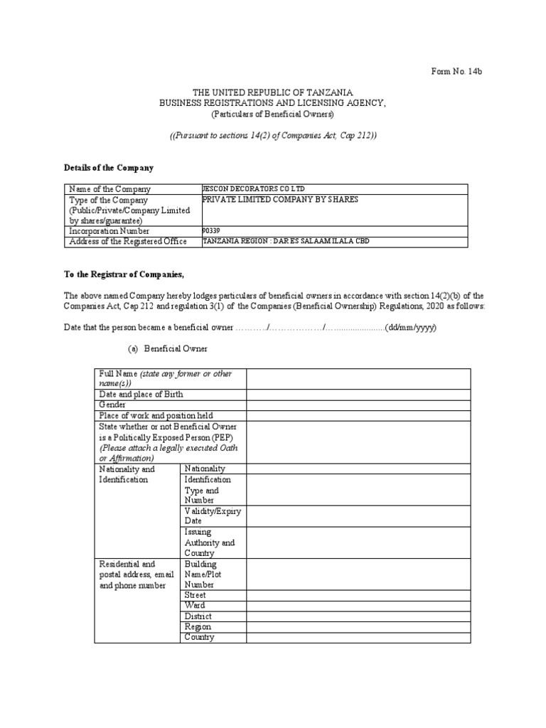 Form 14b Empty | PDF | Companies | Justice