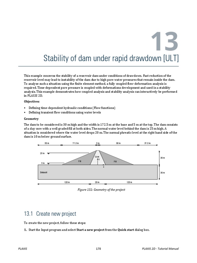Dam Stability Analysis During Rapid Drawdown | PDF | Dam | Deformation (Engineering)