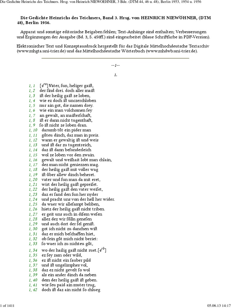 Teichner Poems | PDF