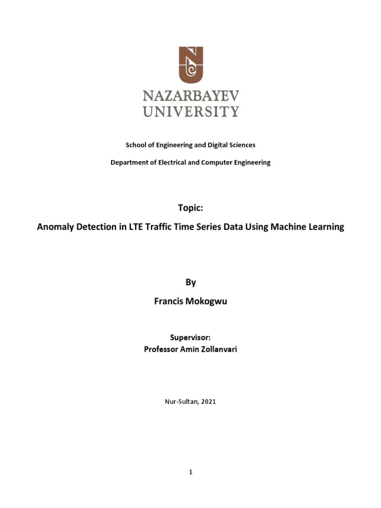 LTE Traffic Anomaly Detection | PDF | Time Series | Machine Learning