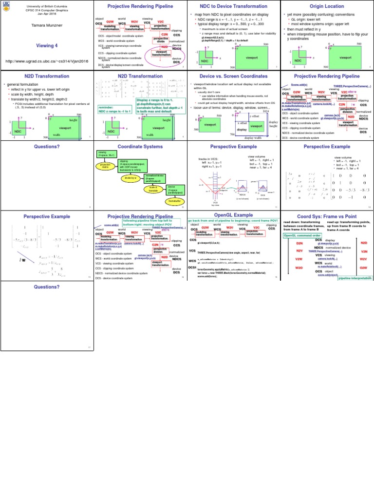 Viewing4 4x4 | PDF | Communication Design | Computer Graphics