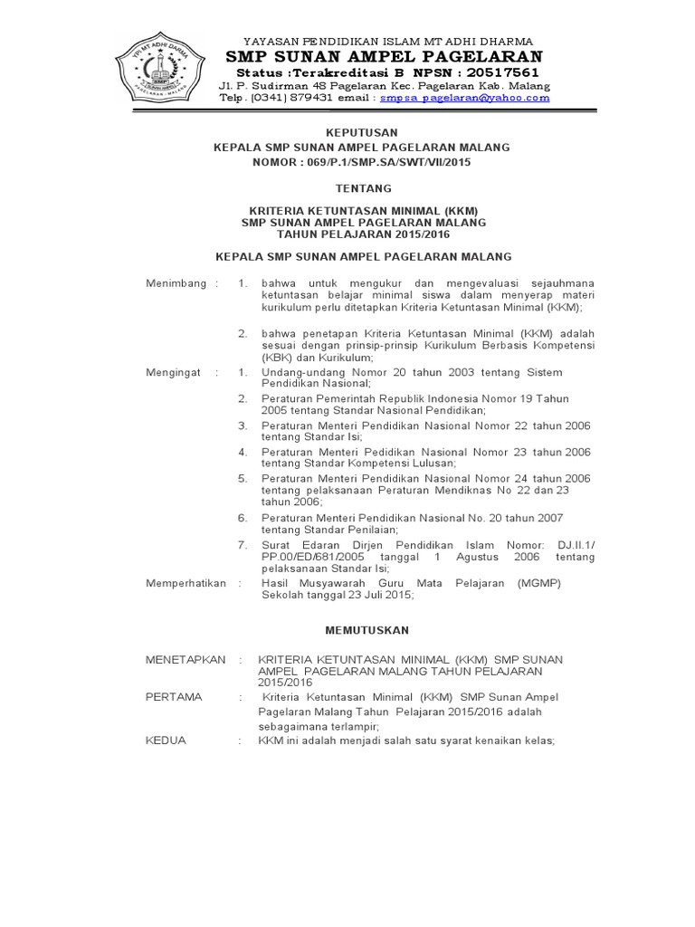 SK KKM Sekolah | PDF
