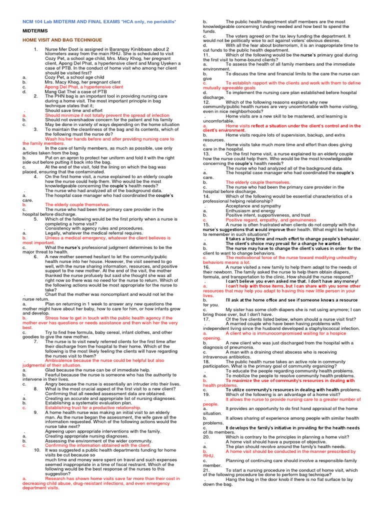 1ST Sem Battery | Download Free PDF | Nursing | Health Care 1ST Sem Battery | Download Free PDF | Nursing | Health Care