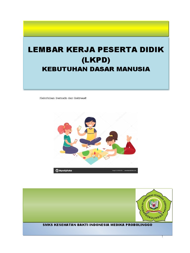 LKPD Kebutuhan Bermain dan Rekreasi | PDF