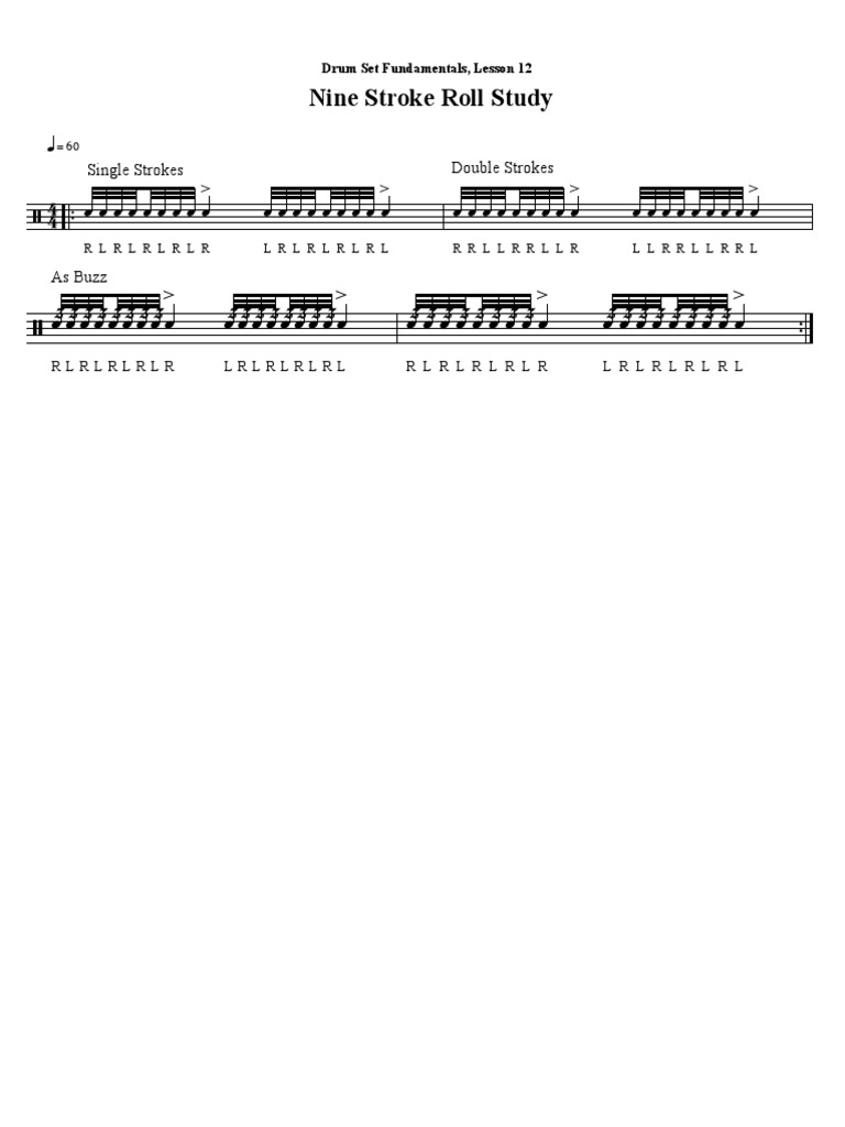 L12 9 Stroke Roll Study | PDF