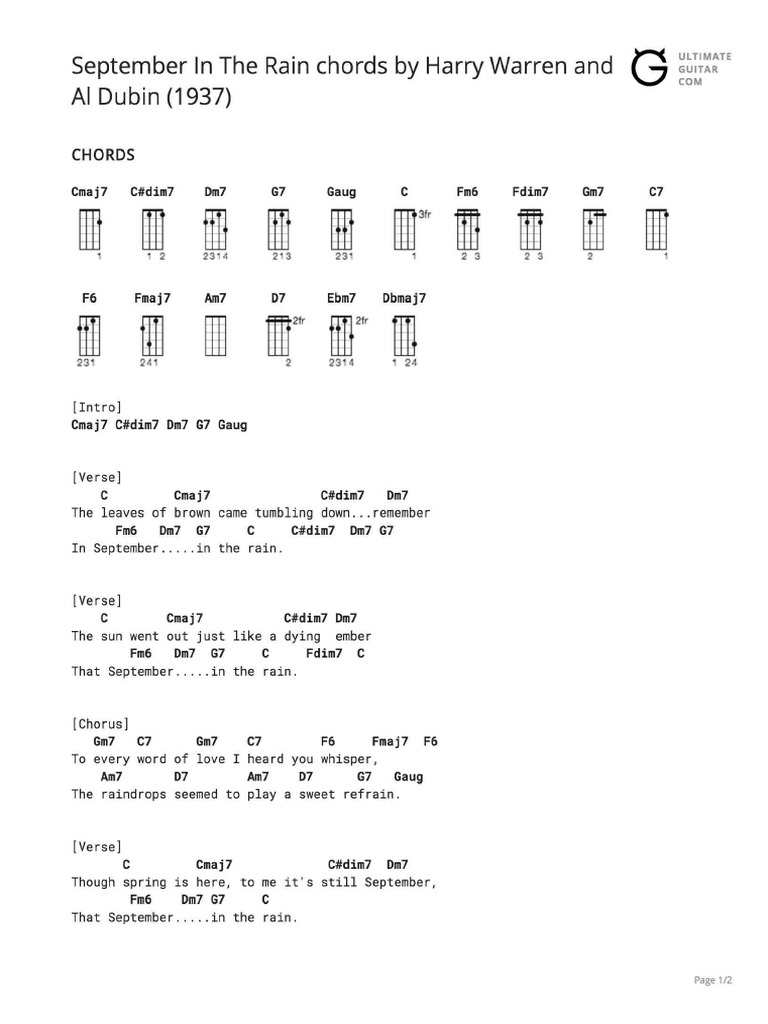 September in The Rain | PDF