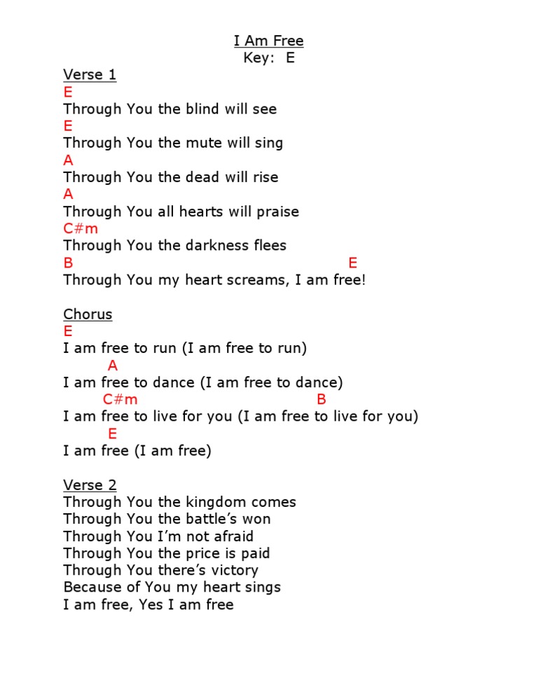 I Am Free | PDF