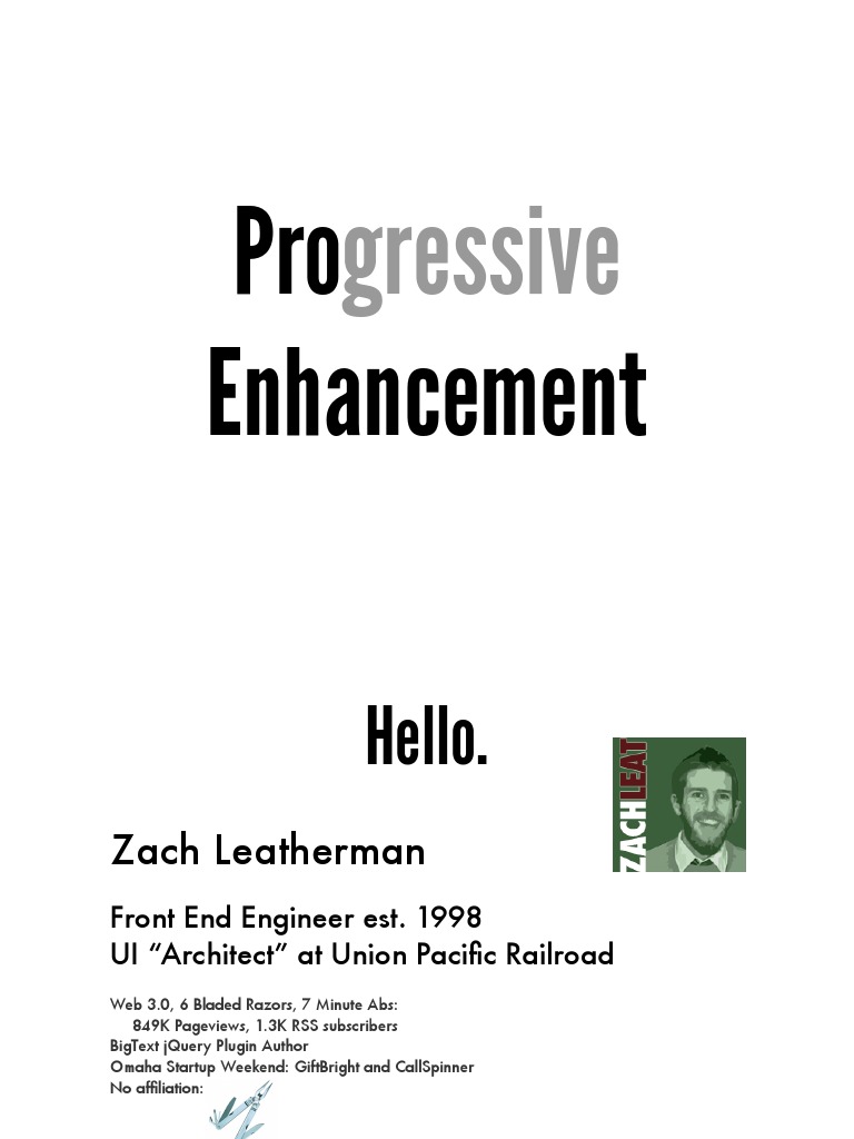 Progressive Enhancement | PDF