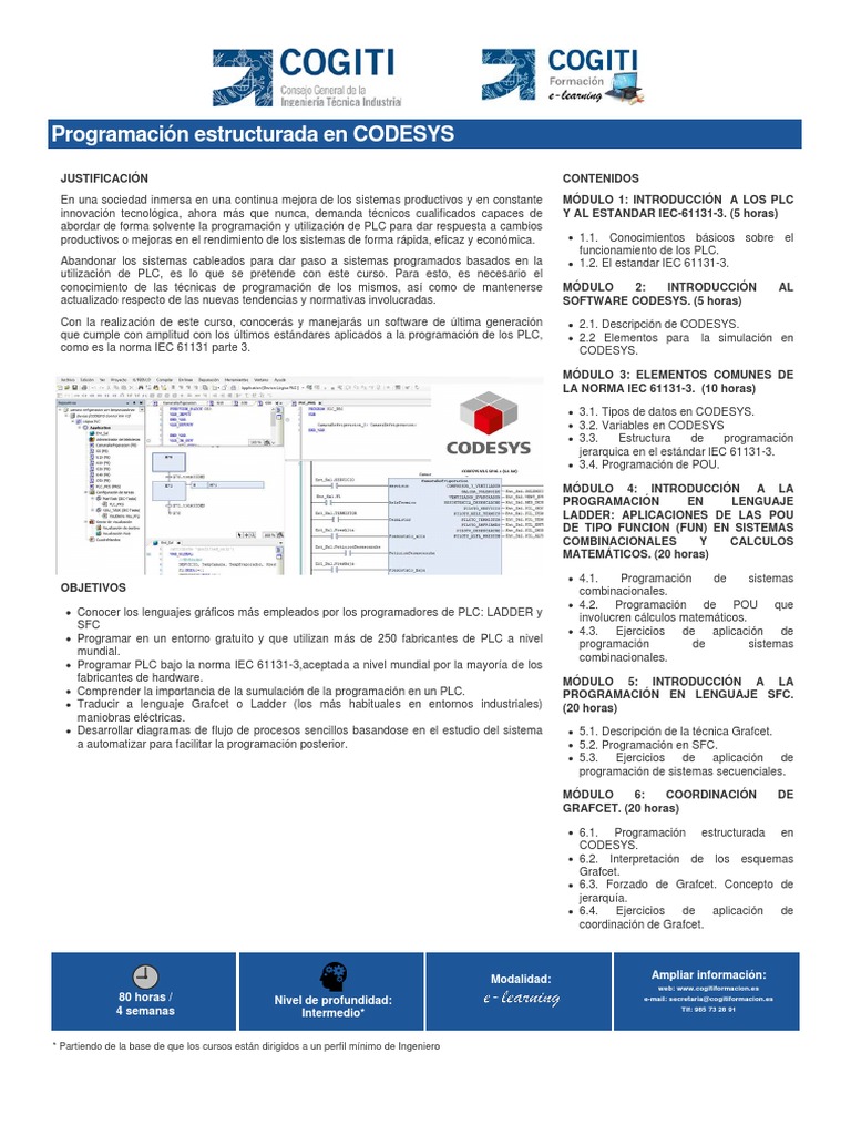Programación Estructurada en CODESYS | PDF | Programación de computadoras | Lenguaje de programación