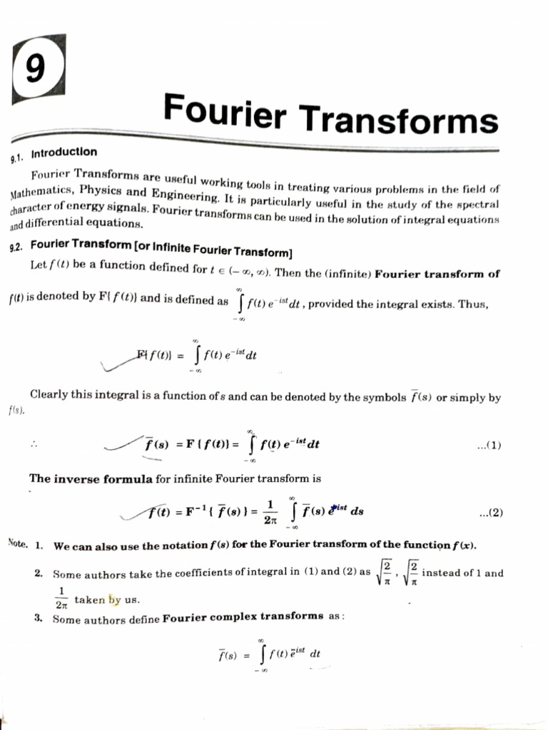 Fourier Transform Unit 2 | PDF