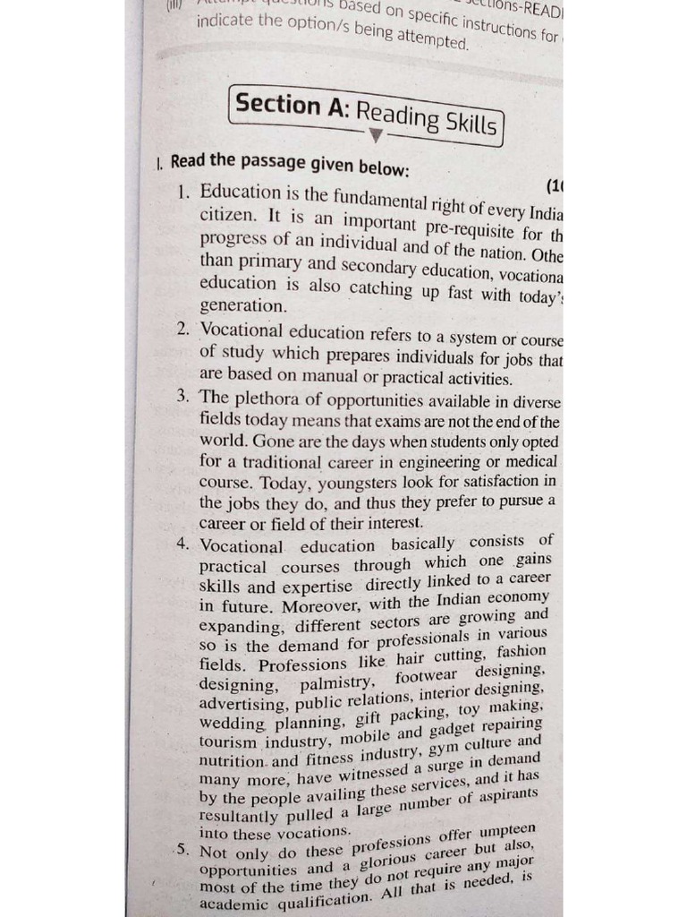 Samadhaan Sample Paper-4 | PDF