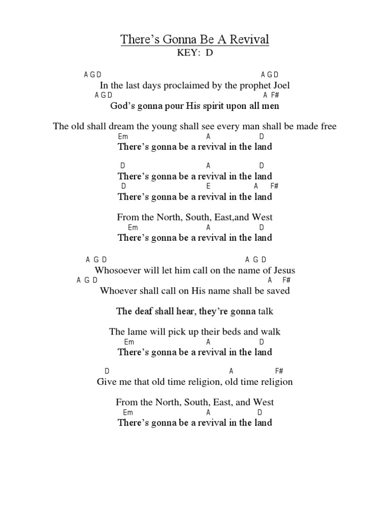 There's Gonna Be A Revival | PDF