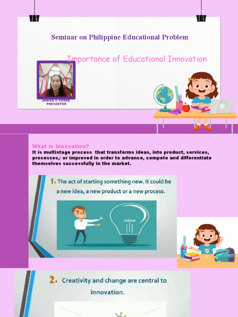 Importance of Innovation in Education | PDF | Learning | Teachers