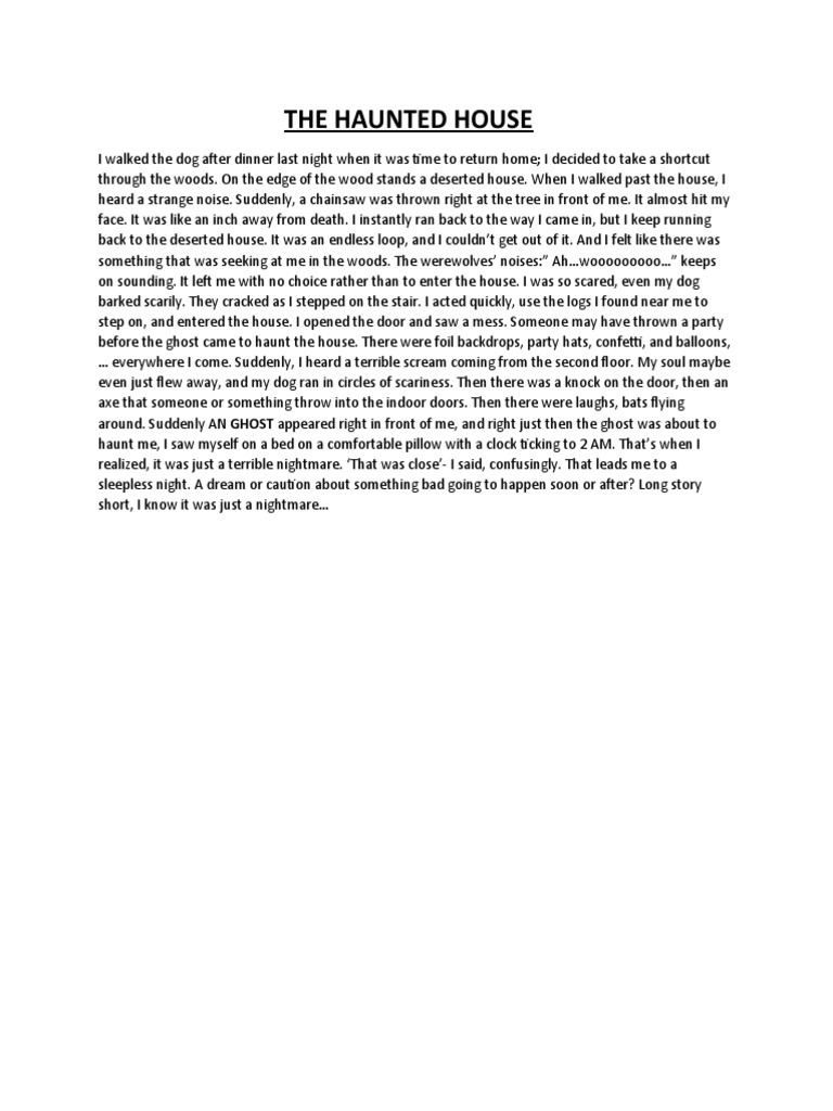 The Haunted House | PDF