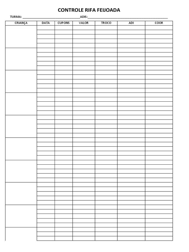 Controle Rifas | PDF