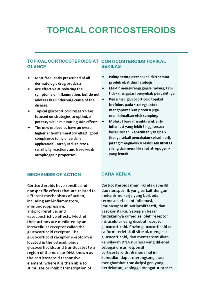 Topical Corticosteroids | PDF | Sains & Matematika
