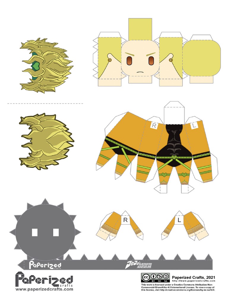 JoJo's Bizarre Adventure - Dio Brando Papercraft | PDF