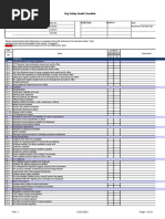 Drilling Rigs Inspection Checklist | PDF | Drilling Rig | Personal Protective Equipment