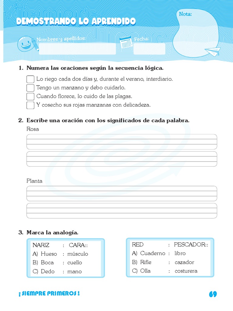 1° RV - U8 - Demostrando | PDF