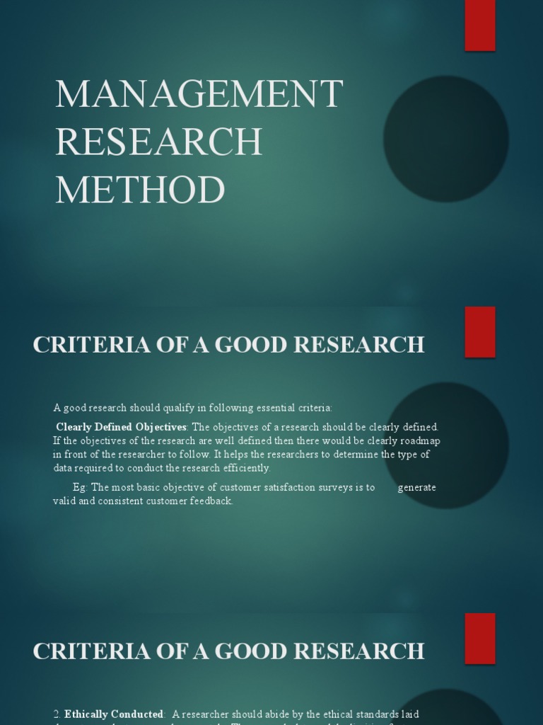 Management Research Method | PDF | Validity (Statistics) | Accuracy And Precision