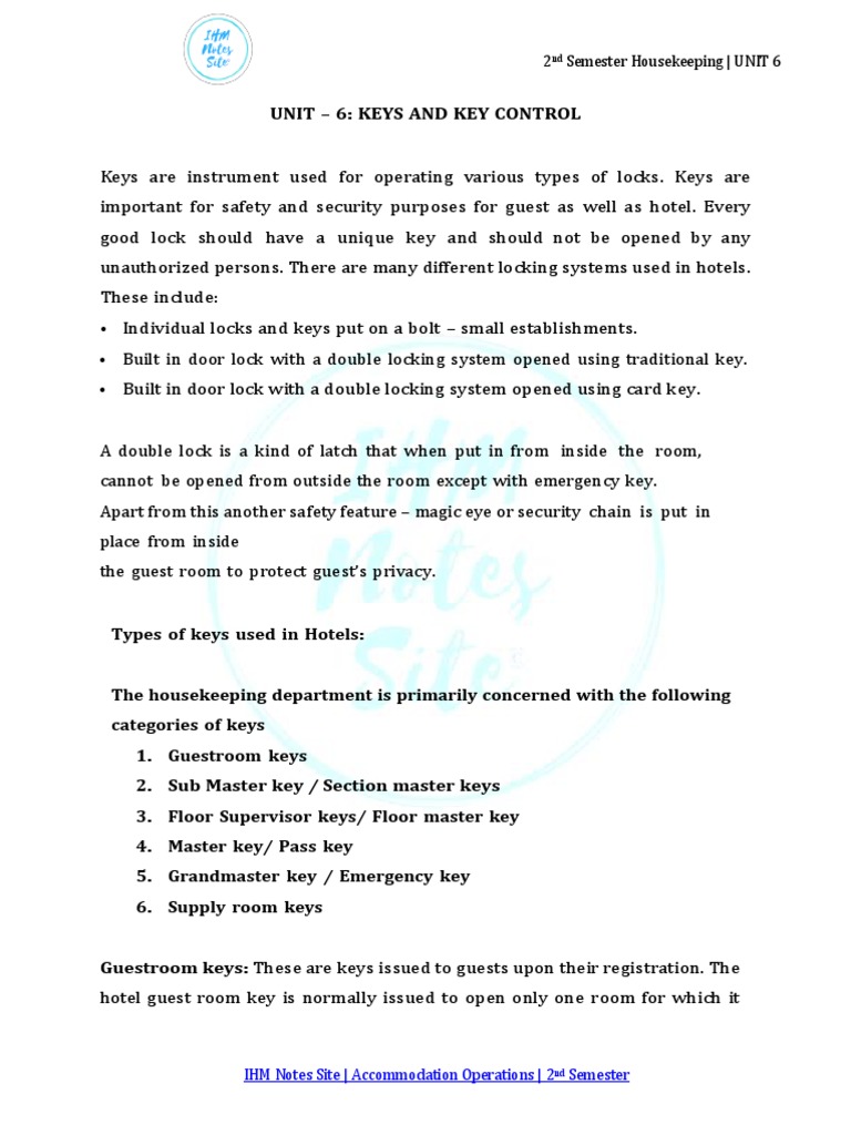 Keys and Key Control | PDF | Curtain | Home