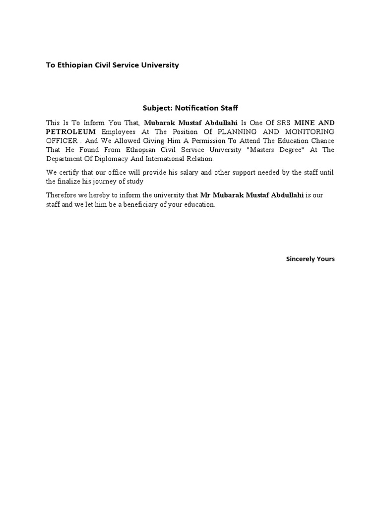 To Ethiopian Civil Service University | PDF