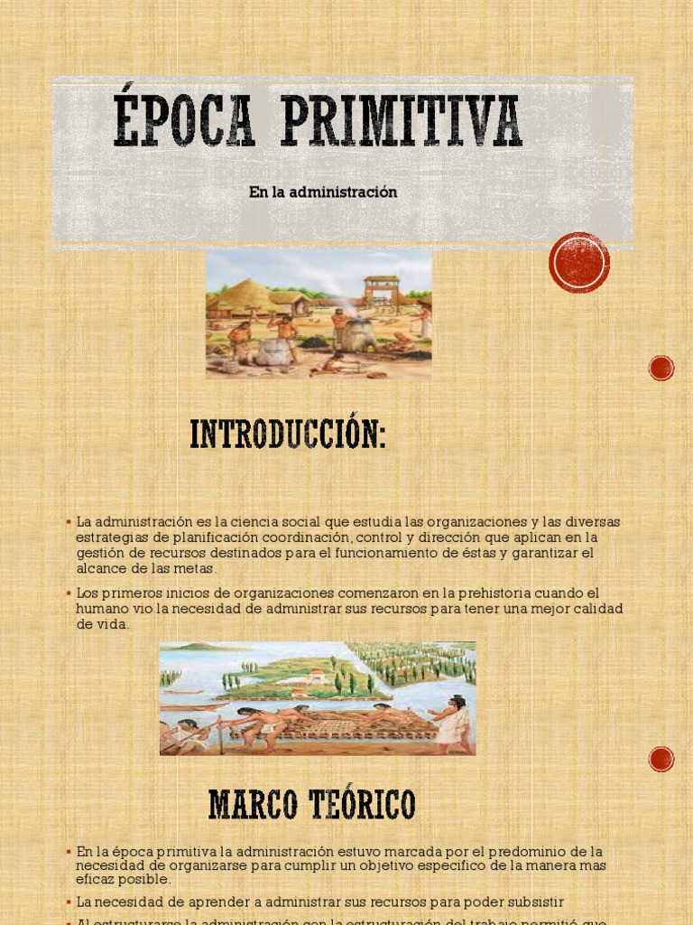 Epoca Primitiva Presentacion | PDF