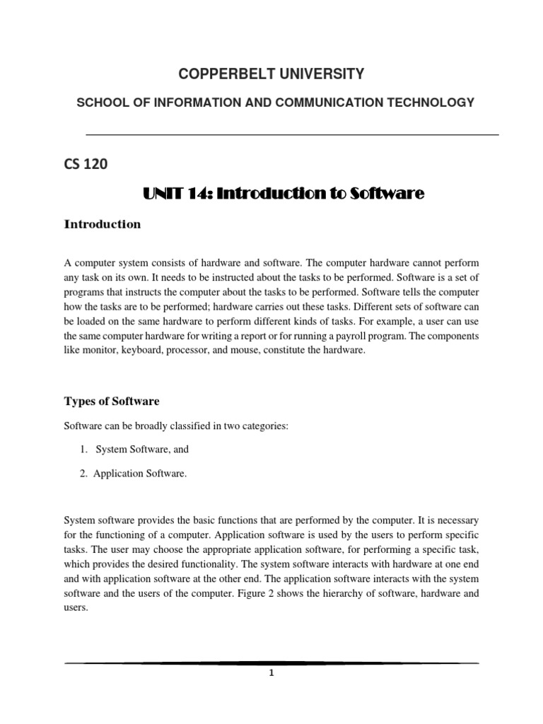 Unit 14-Introduction To Software | PDF | Programming | Computer Program