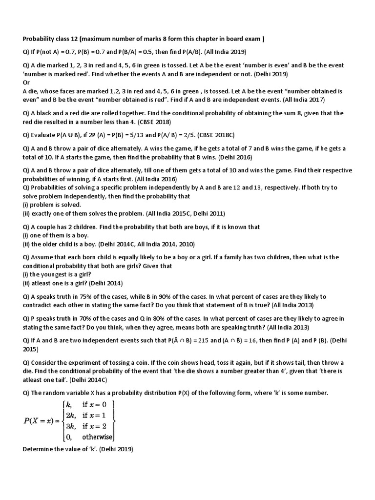 Probability | PDF | Probability | Variance
