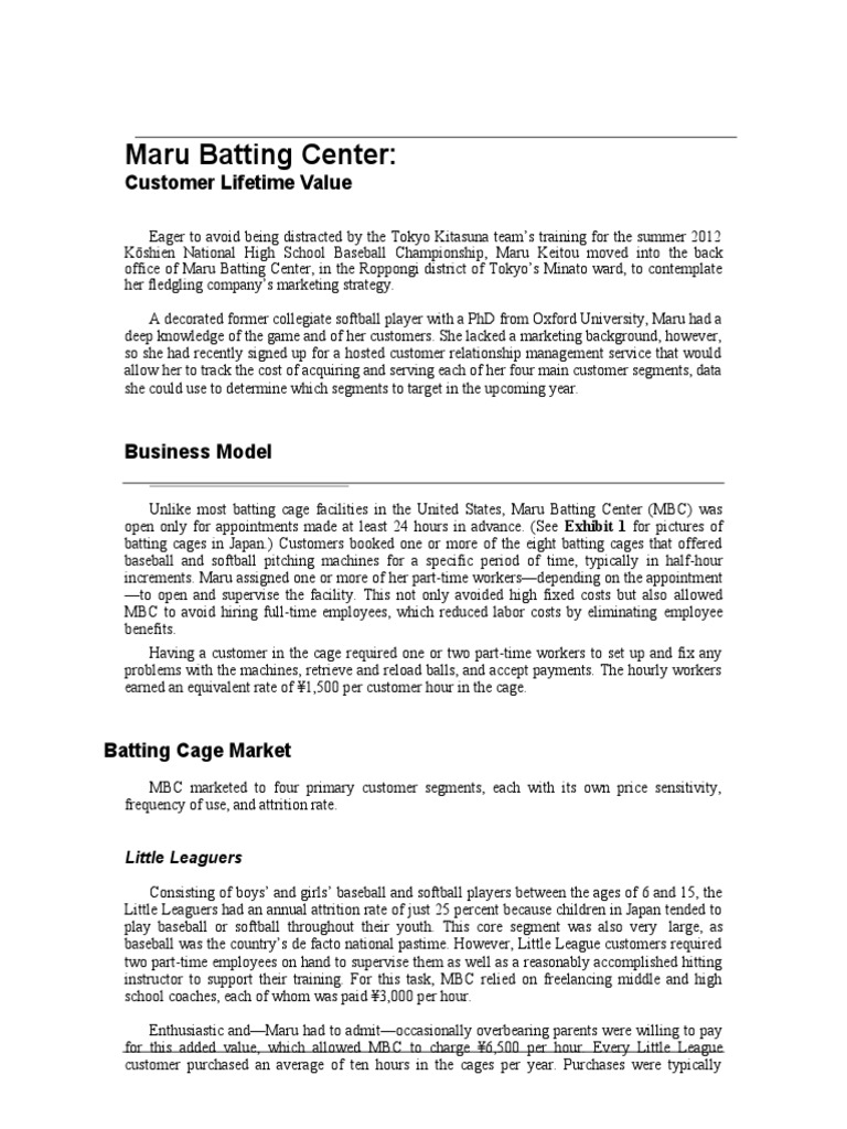 Maru Batting Centre | PDF | Business | Marketing