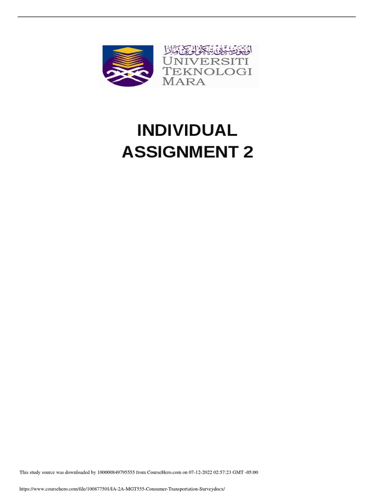 MGT555 Individual Assignment 2 Analysis | PDF