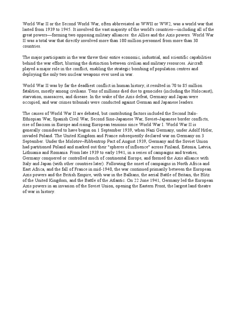 WW2 | PDF | History