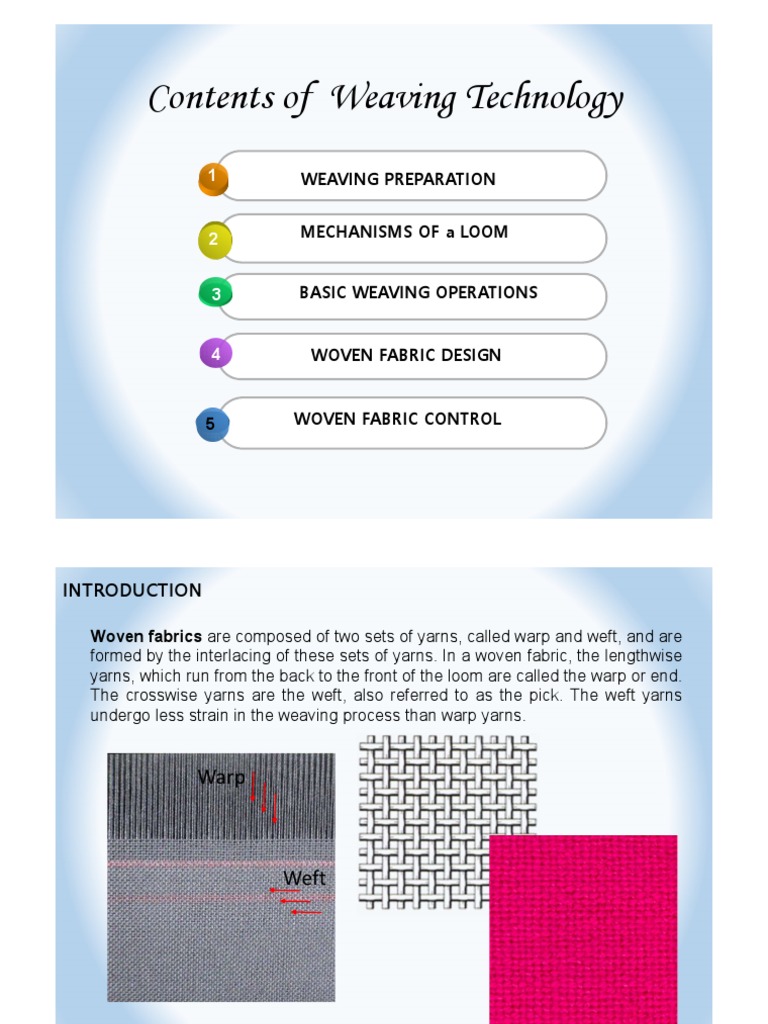 Good | PDF | Loom | Weaving