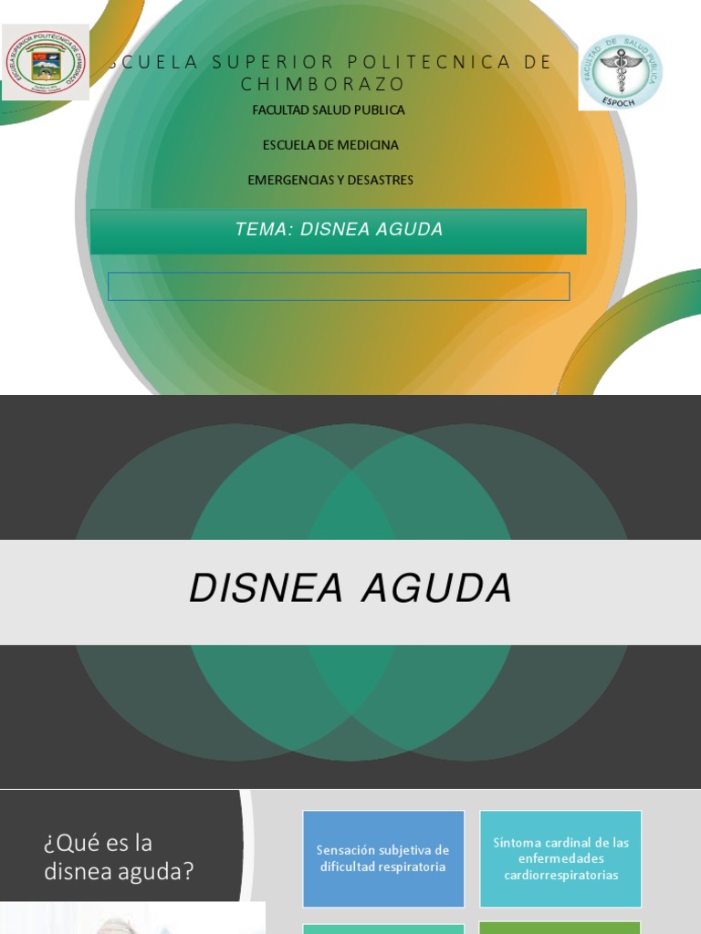 Disnea Aguda | PDF | Insuficiencia cardíaca | Tos Disnea Aguda | PDF | Insuficiencia cardíaca | Tos
