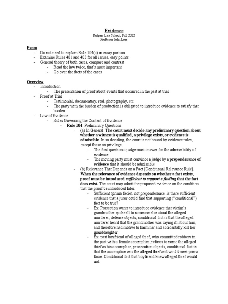 Evidence | PDF | Plea | Daubert Standard